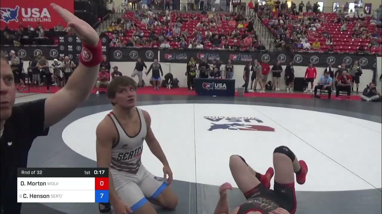 70 Kg Rnd Of 32 - Dayne Morton, Wolves Wrestling Club Vs Caleb Henson, Southeast RTC - TMWC 1e00 ...