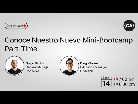 Conoce Nuestro Nuevo Mini-Bootcamp Part-Time - YouTube