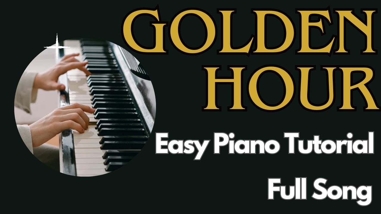 Golden Hour Piano Tutorial #goldenhour #jvke #pianotutorial - YouTube