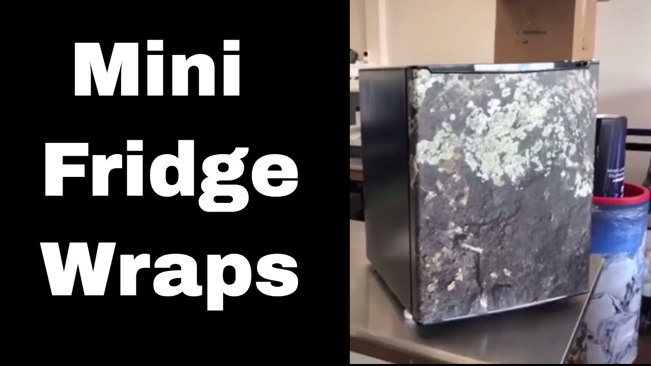 Rock Mini Fridge Wrap Rm wraps - YouTube