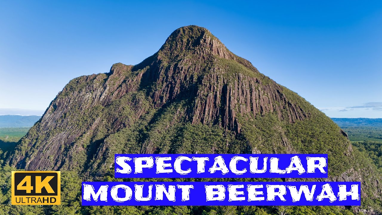 Spectacular MOUNT BEERWAH, Glasshouse Mountains - 4K cinematic aerial ...
