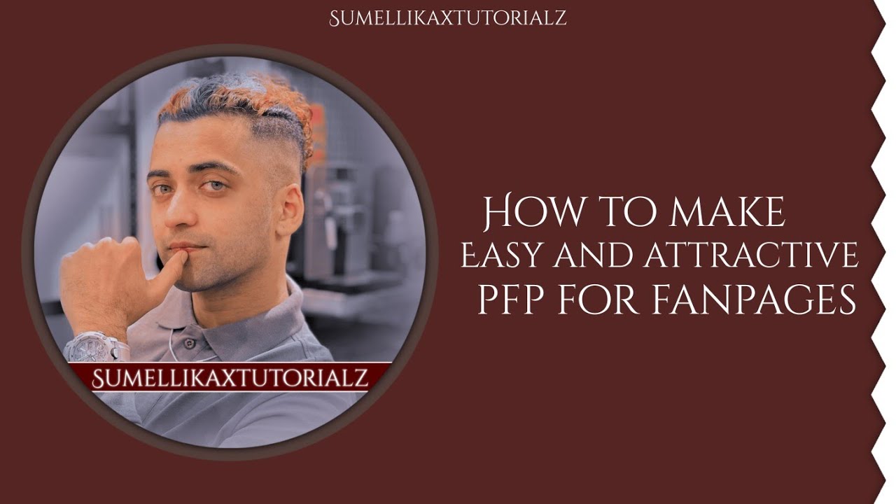 how to make simple and attractive pfp for fanpages ...