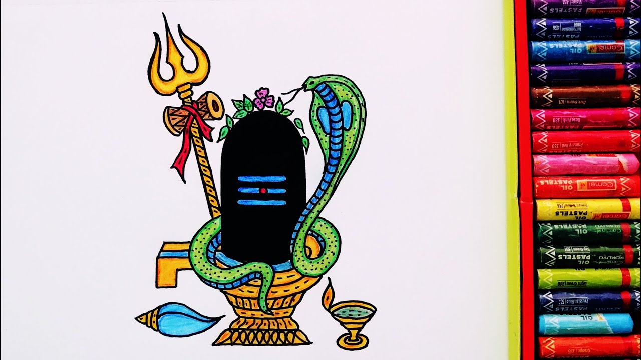 Time-lapse Painting Of Naag Panchami | Lord Shiva Drawing | Happy Naag ...