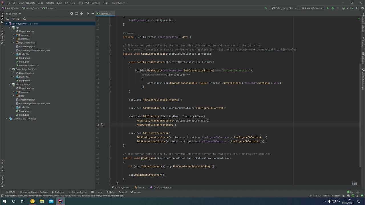 Adding Aspnet Core 5 Identity To Identityserver 5 Youtube