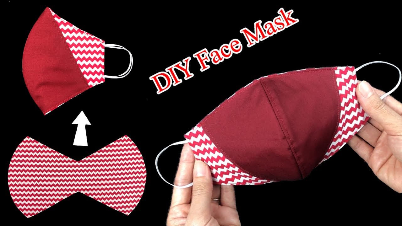 Face Mask Idea. How to make 2 Tone Face Mask Sewing Tutorial. DIY Face ...