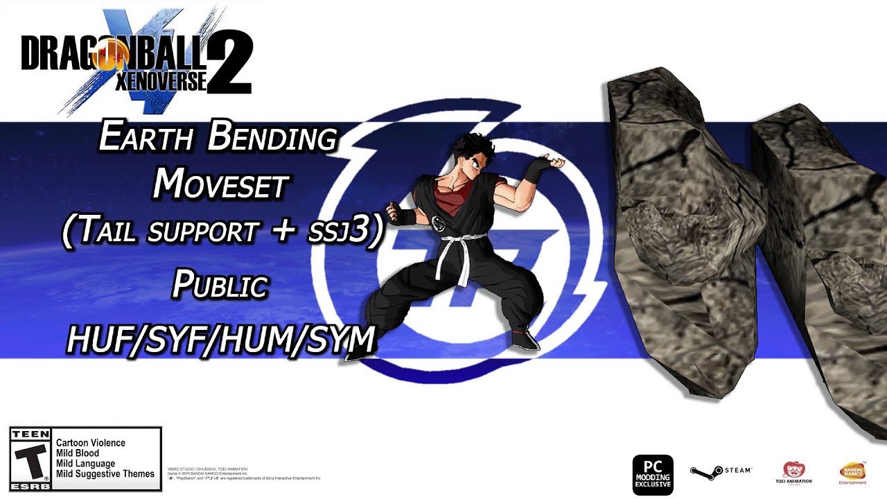 DBXV2 Mods: Earth Bending Moveset - YouTube