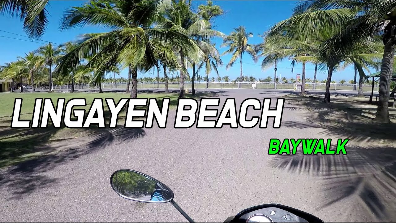 LINGAYEN BEACH BAYWALK - YouTube