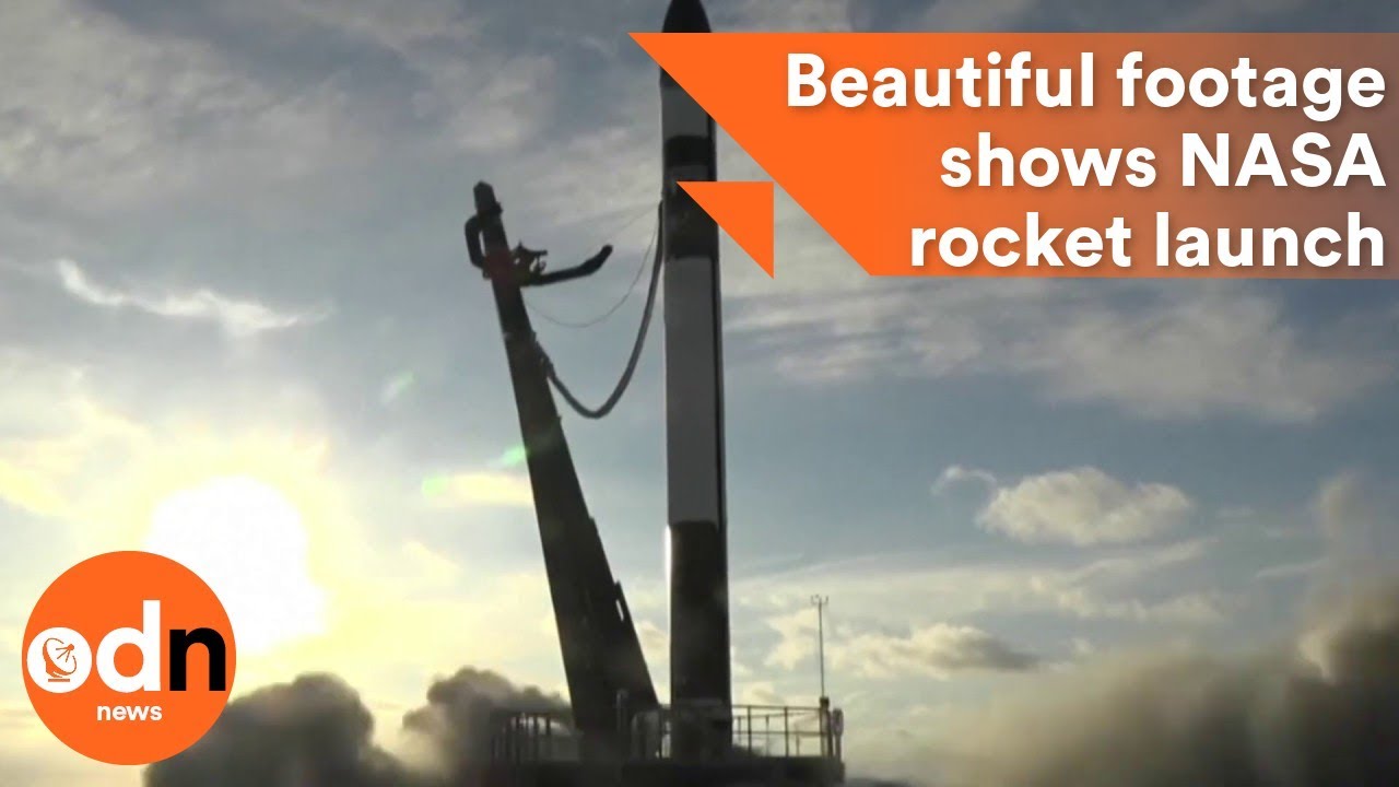 Beautiful footage shows NASA rocket launch - YouTube