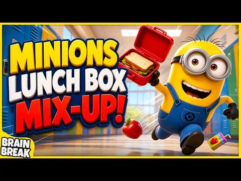 Minions Lunch Mix-Up | Back To School Brain Breaks For Kids | Minions Freeze Dance | GoNoodle Games