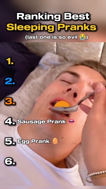 Ranking The Funniest Sleeping Pranks - YouTube