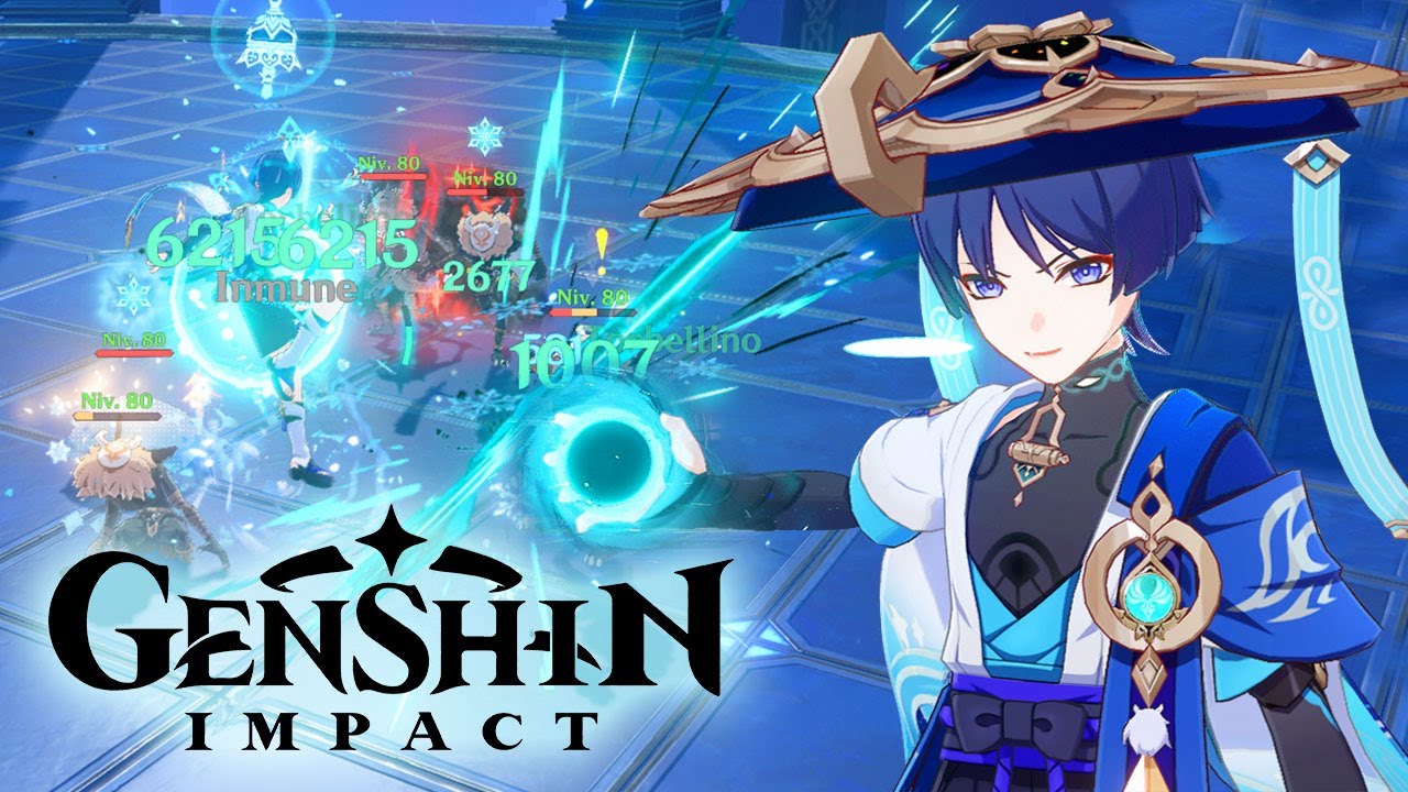 SCARAMOUCHE ES GENIAL! PROBANDO AL TROTAMUNDOS / WANDERER - GENSHIN ...