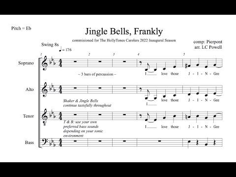 SATB Jingle Bells, Frankly — arr. LC Powell #acappella - YouTube