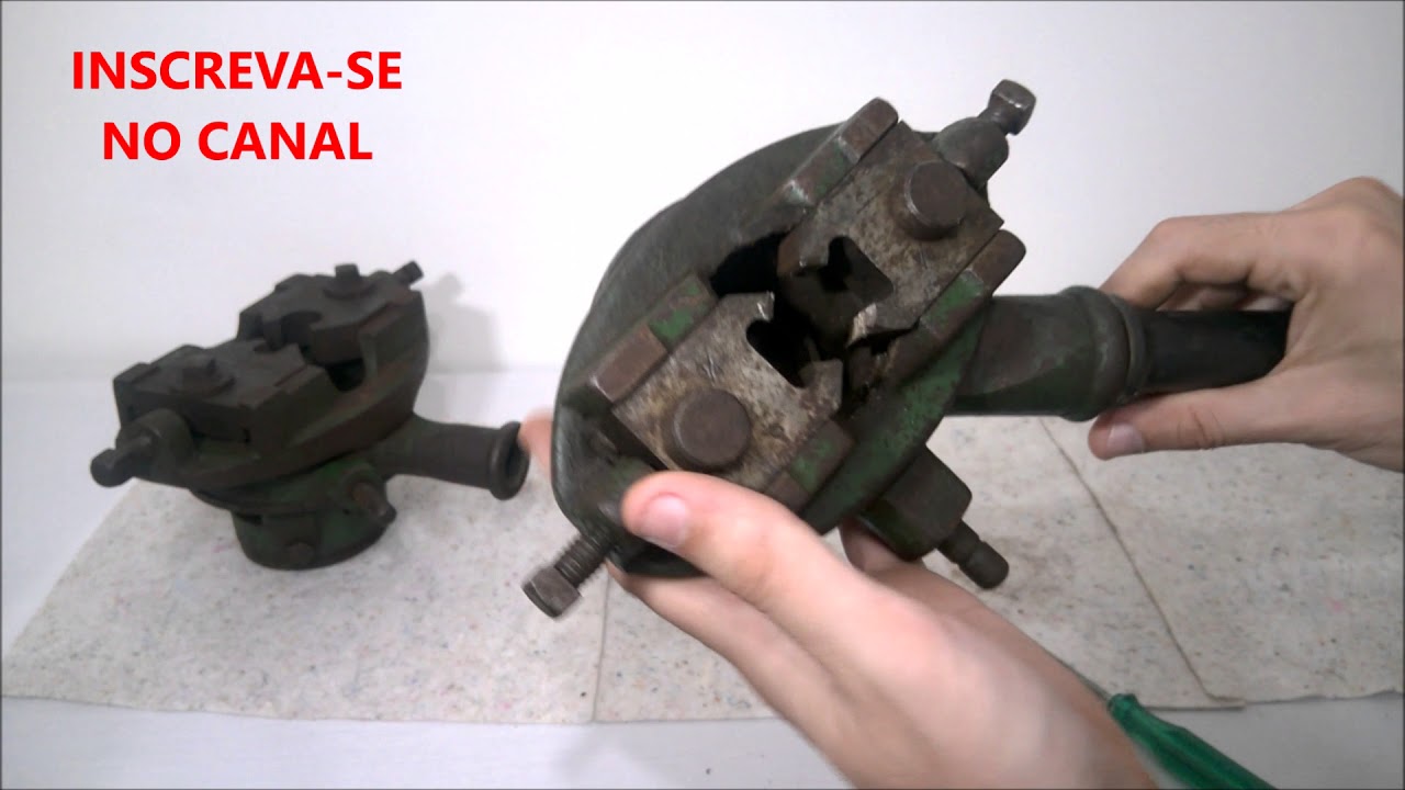 Rosqueadeira Manual Para Fazer Rosca Em Cano Ferro, Pvc ou Aluminio ...
