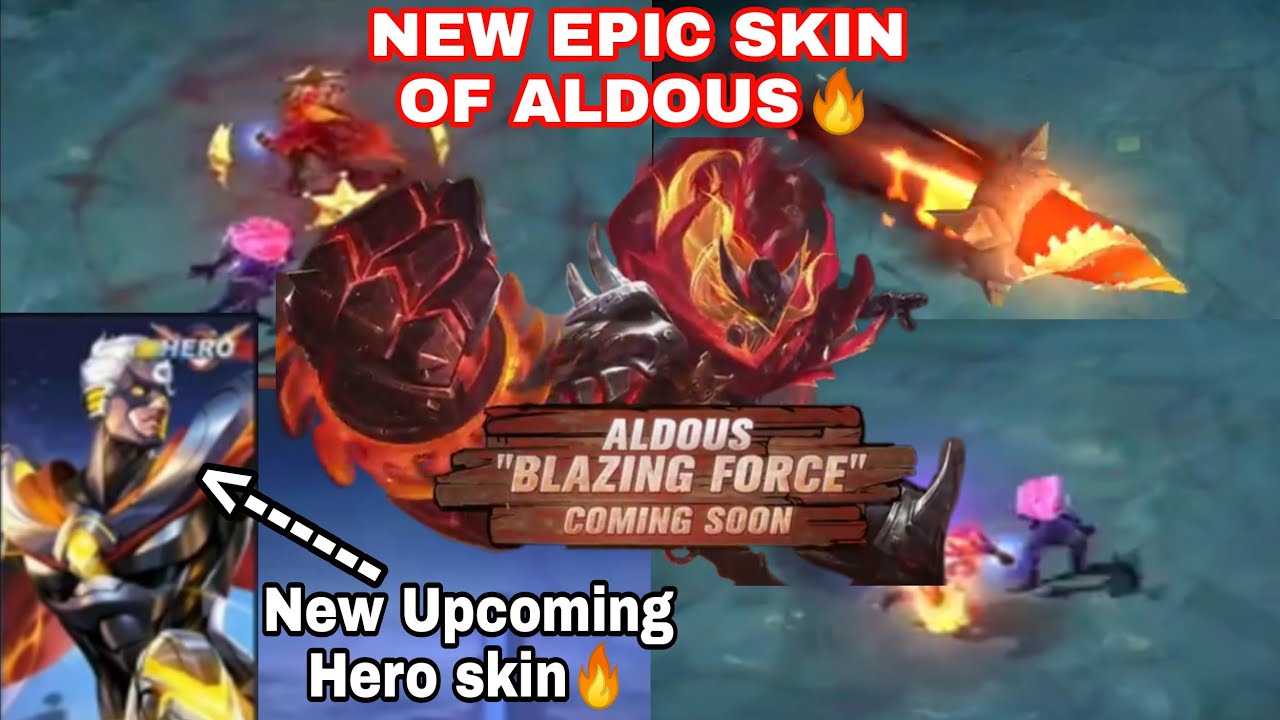 New Epic skin of aldous Gameplay | 4th member of hero skins in MLBB ...
