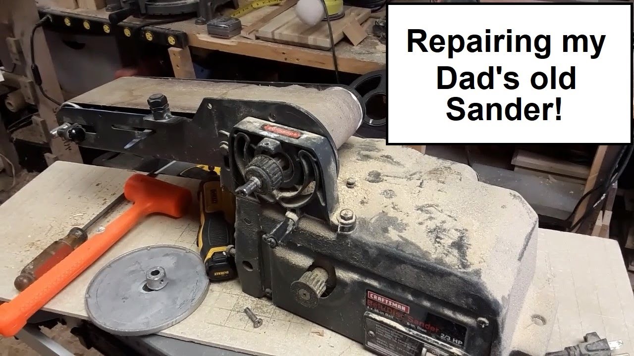 Repairing my Dad's Old Craftsman Benchtop Sander!#oldguysmatter # ...