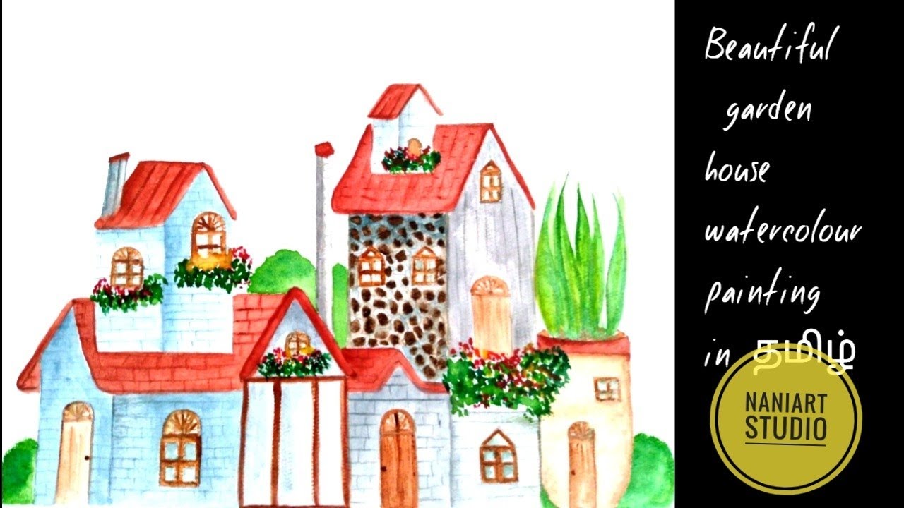 Veedu painting / Basic watercolour tips for beginners / How to paint ...