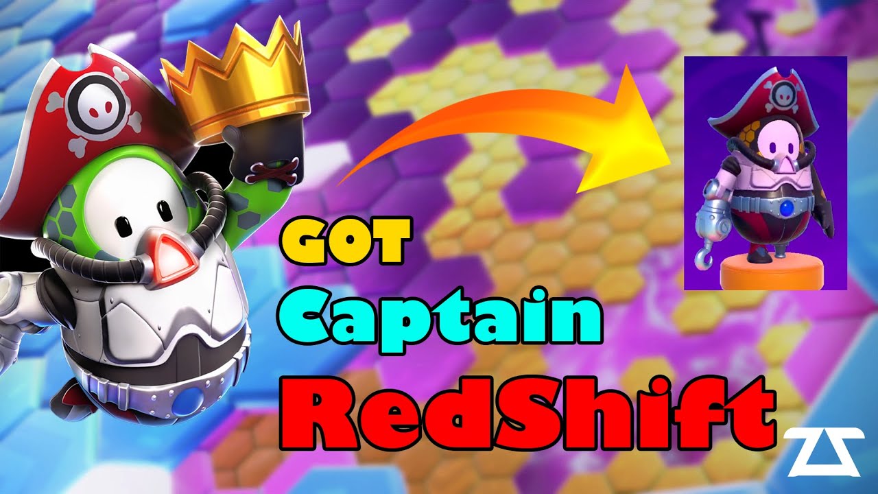 GOT CAPTAIN REDSHIFT COSTUME || Fall Guys - YouTube