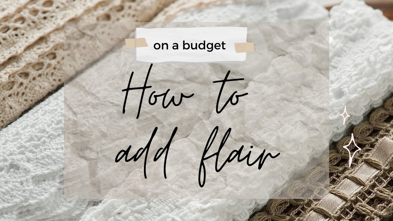 How to Add Flair to Your Sewing - YouTube