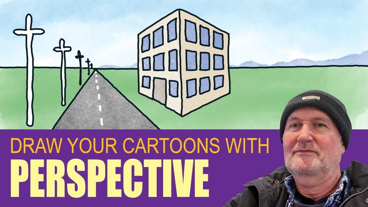 Draw your cartoons with perspective - YouTube