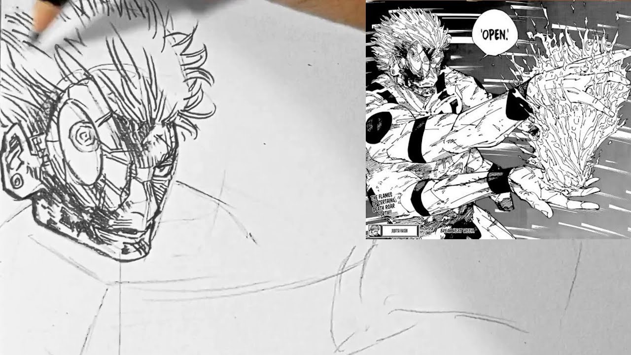 Drawing Sukuna Use Fuga/Fire Ct In Jujutsu Kaisen Final Battle - YouTube