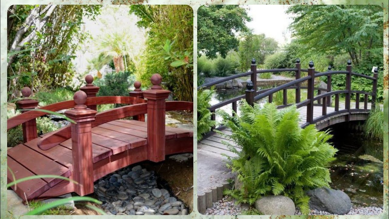 Amazing Garden Wooden Bridge Ideas - Garden Makeover - Puente del ...