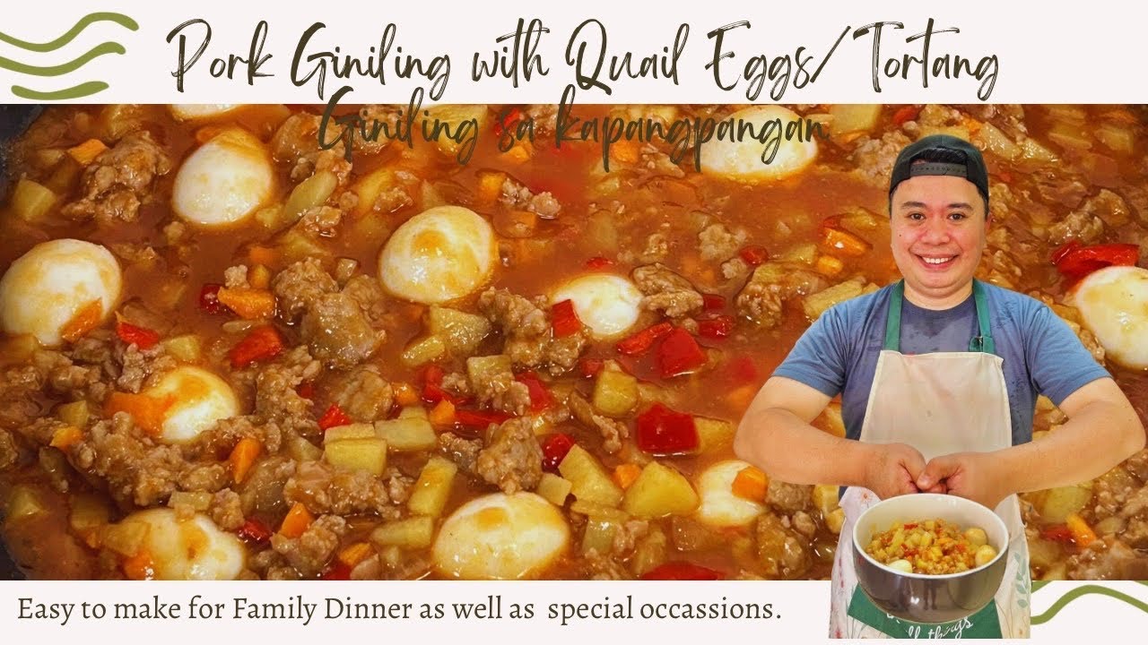 Pork Giniling with Quail Eggs/Tortang Giniling sa kapangpangan recipe👌👌 ...