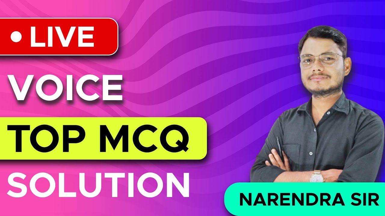 Voice|| TOP MCQ || NEO CLASSES HALSI - YouTube