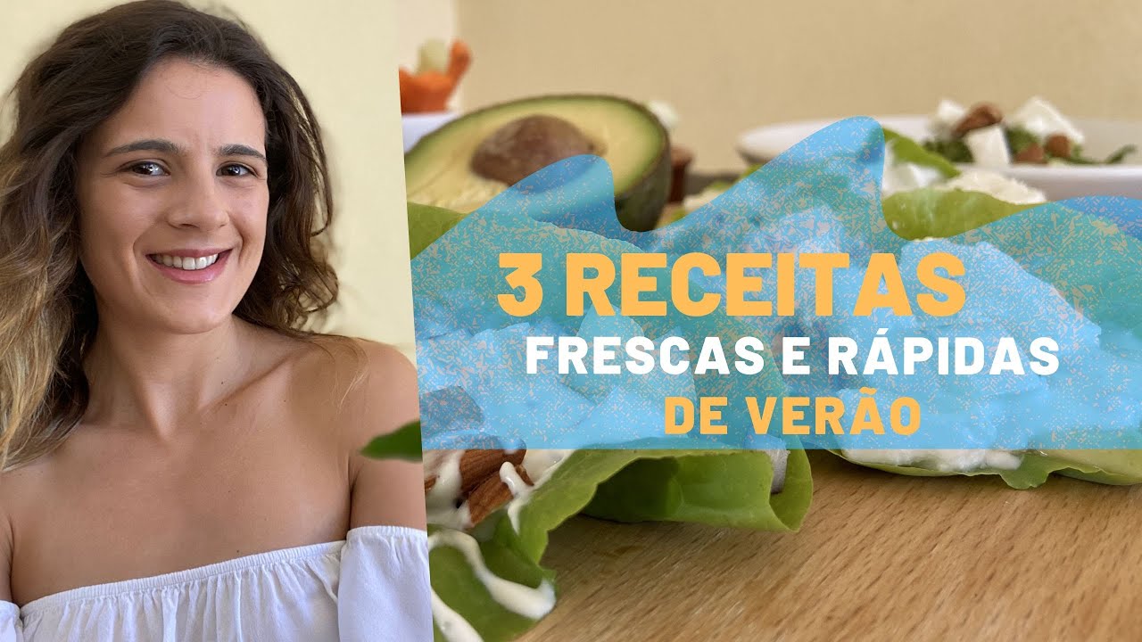3 RECEITAS FRESCAS E RÁPIDAS DE VERÃO - SEM COZINHAR | Jessica Pinheiro ...