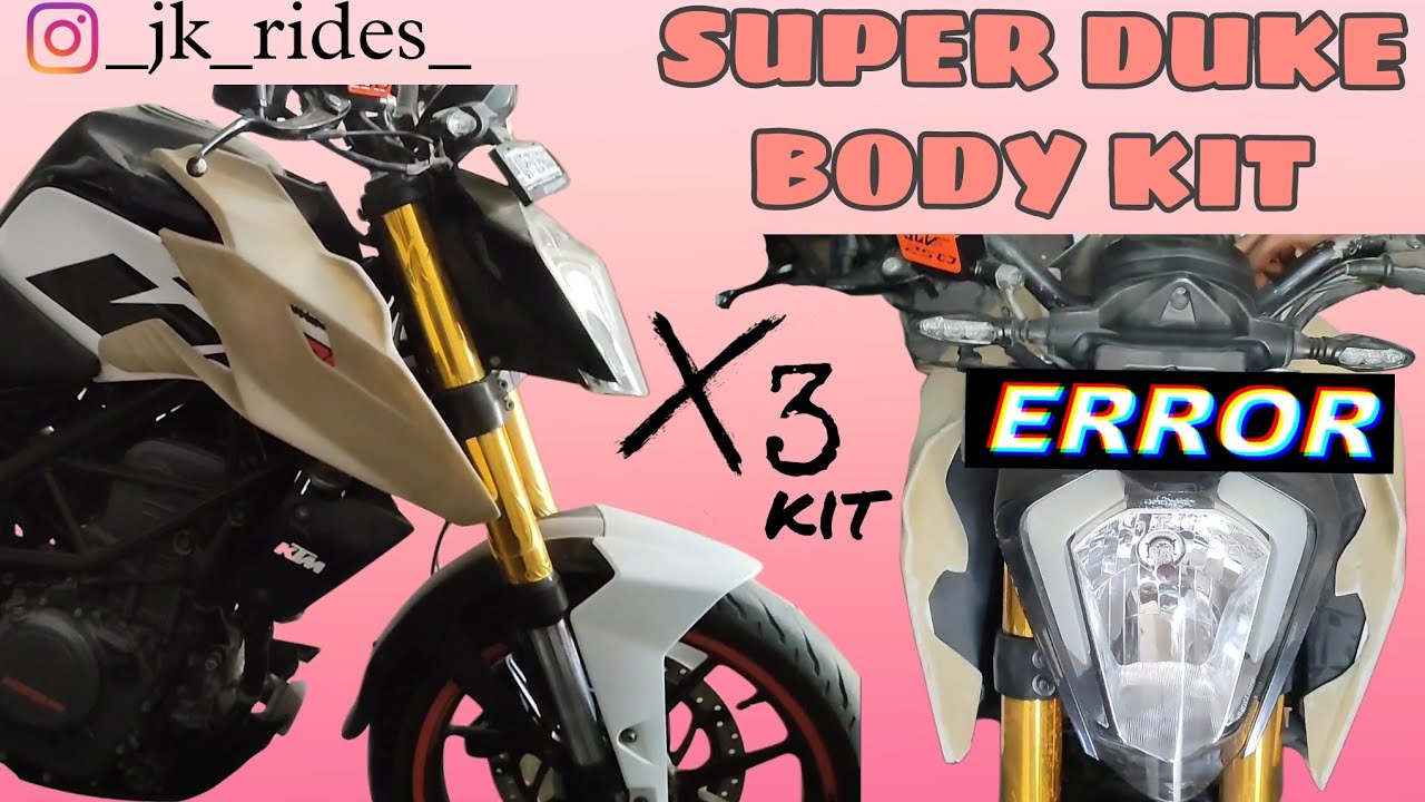 Duke X3 kit Unboxing | Duke 250 Modification Super Duke Body Kit | Only ...