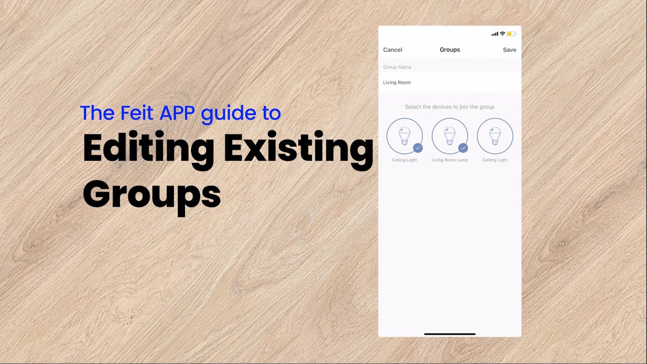 How to Edit an Existing Group on the Feit Electric App - YouTube
