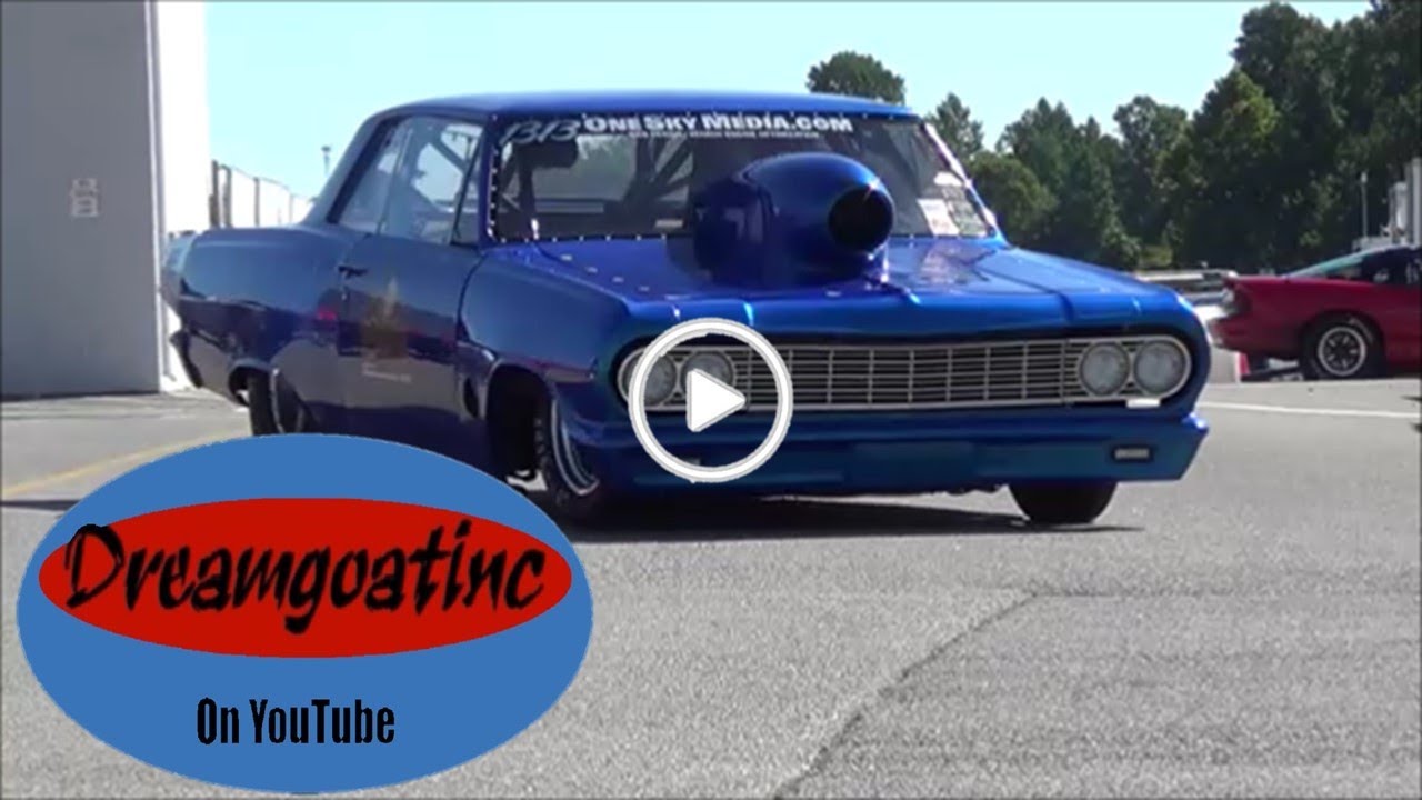 Hot Rod Drag Cars Classic and Muscle Car Drive Bys at the Track ...