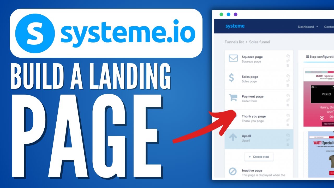 How To Build a Landing Page With Systeme.io 2024 (Landing Page & Email ...