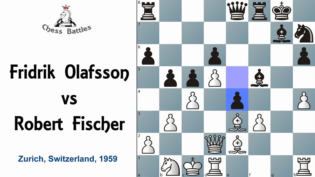 Olafsson vs Fischer - Zurich, Switzerland, 1959 - YouTube