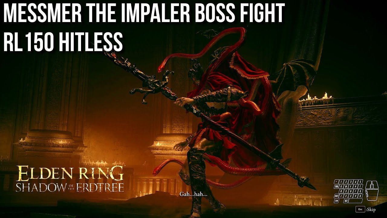 Messmer the Impaler Boss fight RL150 Hitless - Elden Ring: Shadow of ...