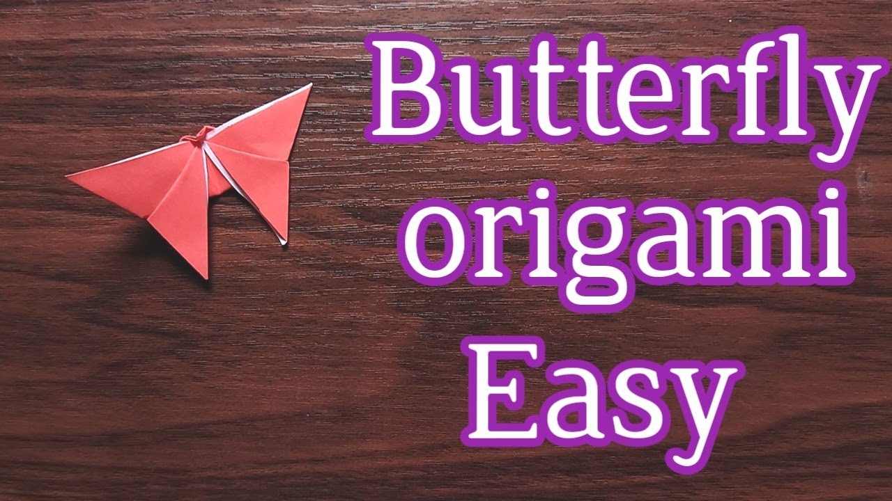 origami butterfly easy | Easy quick fast origami butterfly tutorial ...