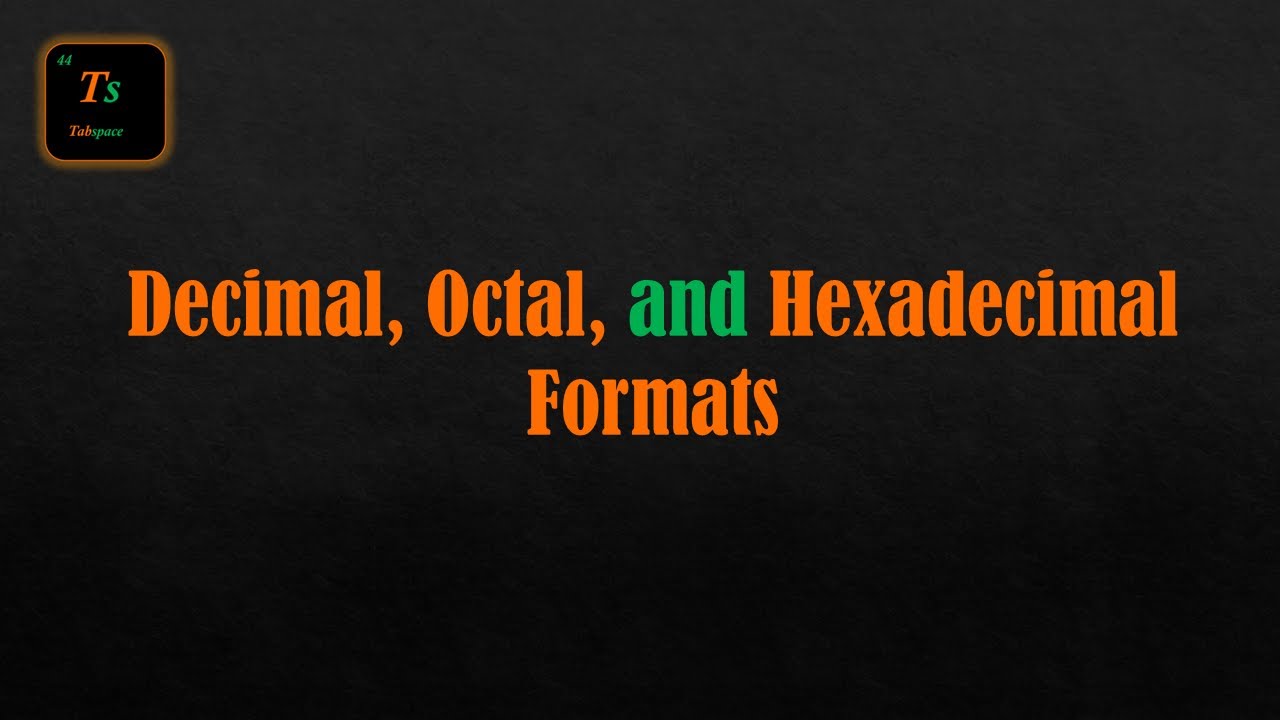 Understanding Number Representation in C: Decimal, Octal, and ...