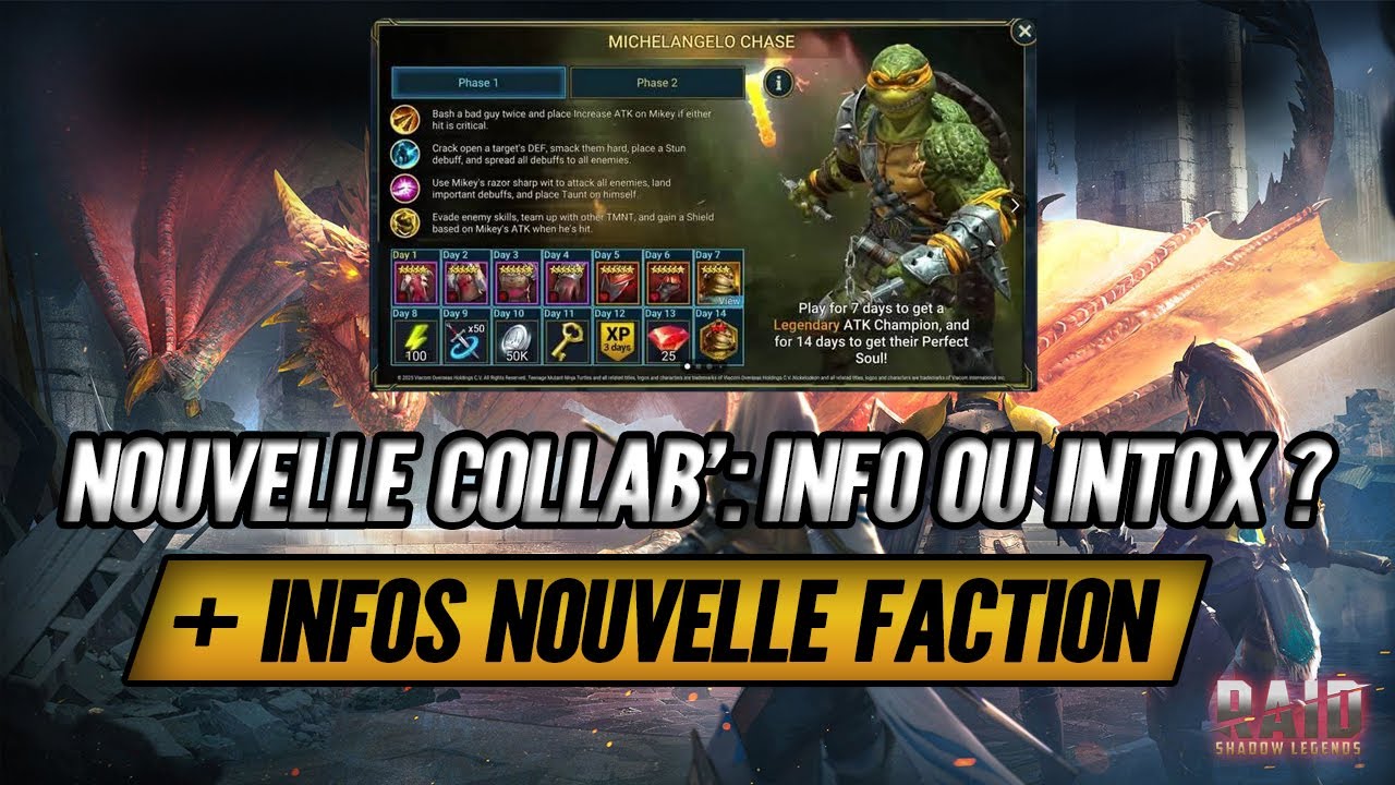 Nouvelle Collab' : Info ou Intox ? + Infos nouvelle Faction ! - Raid ...
