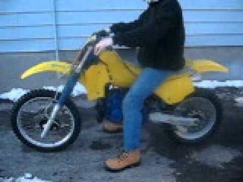 1986 suzuki rm250 with power valve - YouTube