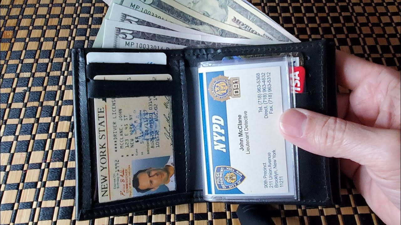 Die Hard John McClane prop wallet - YouTube