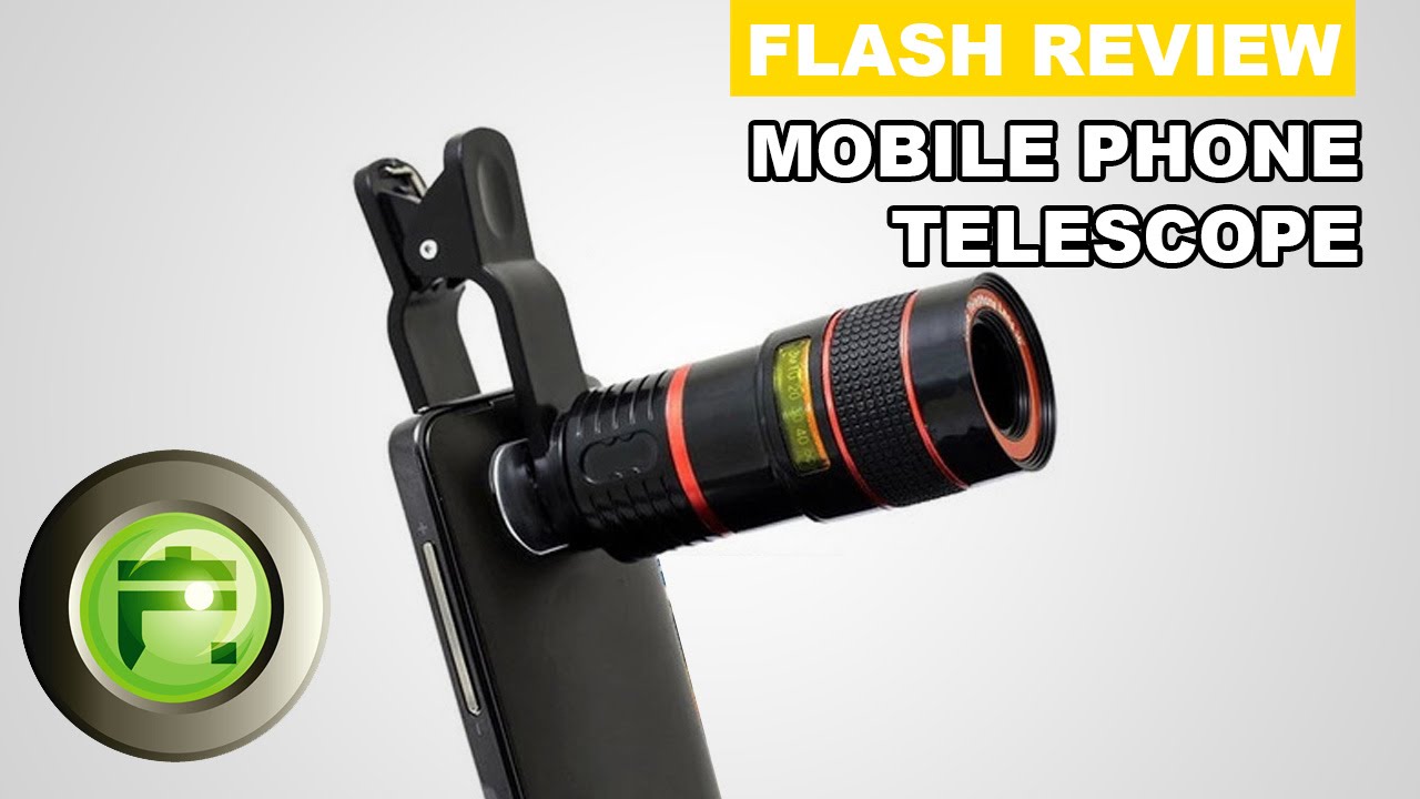 Lensa Tele 8x Zoom Clip - Review Indonesia - Flash Gadget Store - YouTube