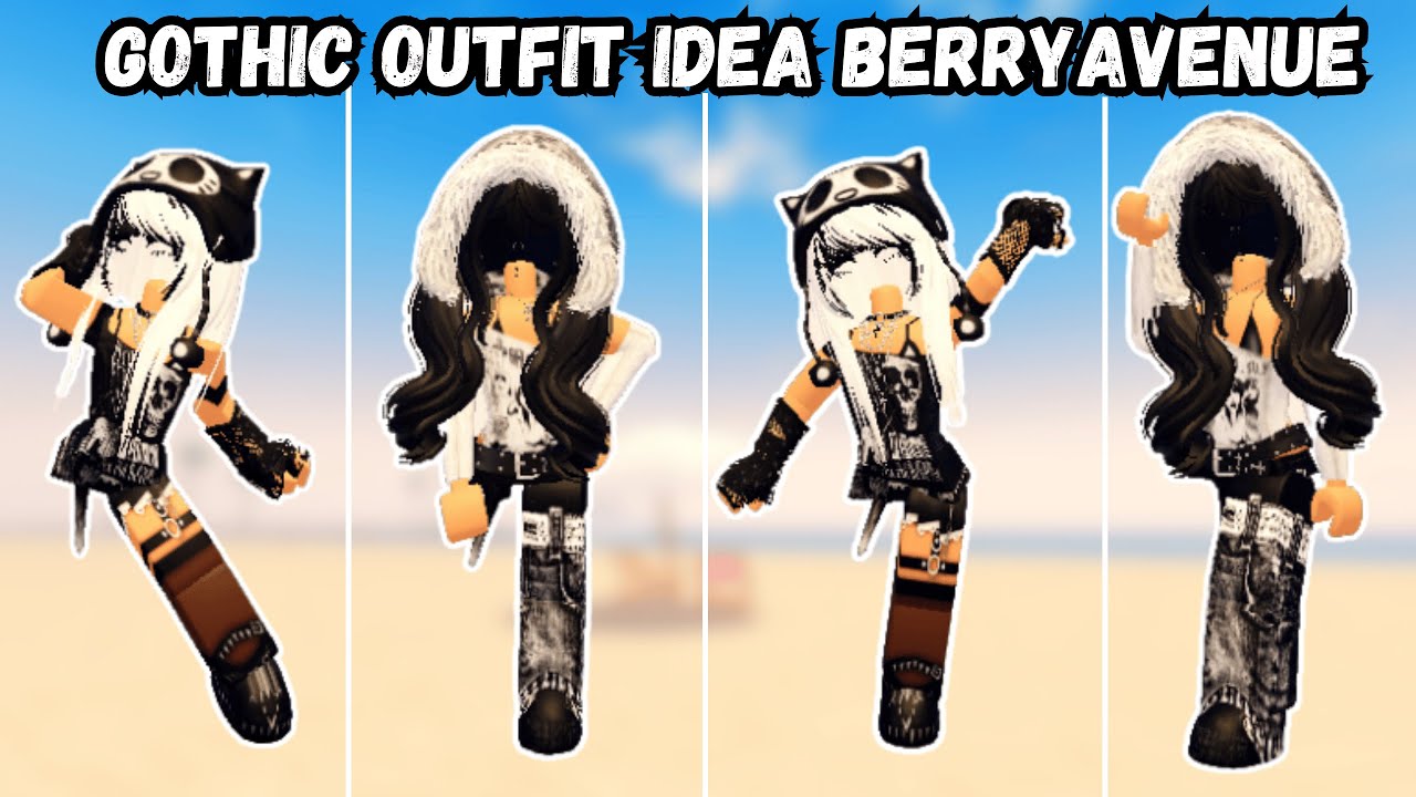 HOW TO MAKE BERRY AVENUE OUTFITS! BERRY AVENUE OUTFIT CODES (GOTHIC ...