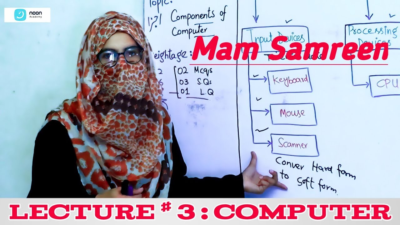 Lecture 3 ; Computer || Components of computer || noon Academy study ...