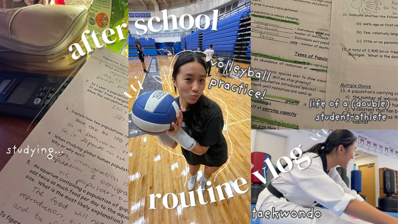 MY AFTERSCHOOL ROUTINE (as a double student-athlete) *freshman year ...
