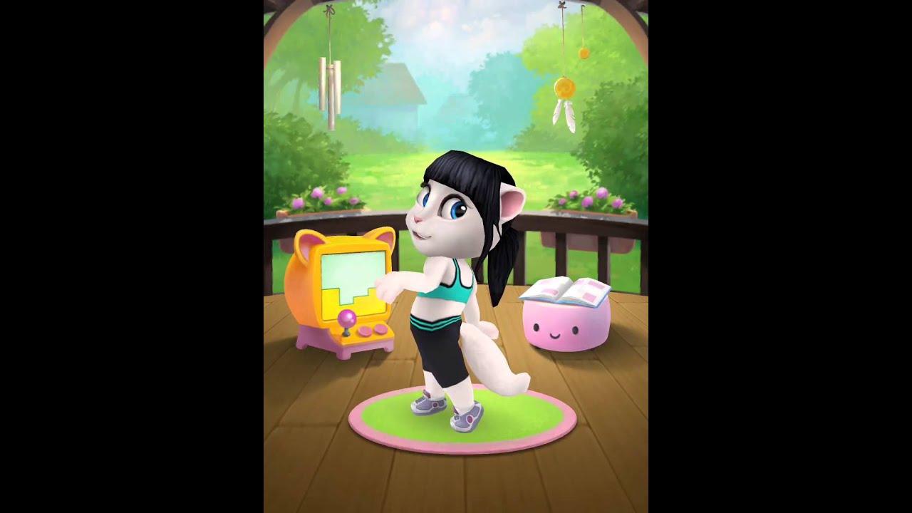 [My Talking Angela] Fitness outfit!! - YouTube