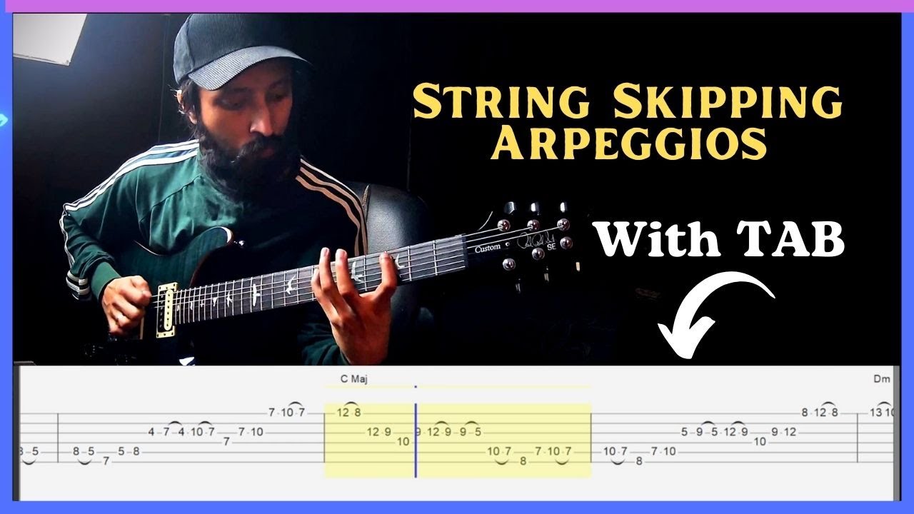 String Skipping Shred Lick (With Tab) - YouTube