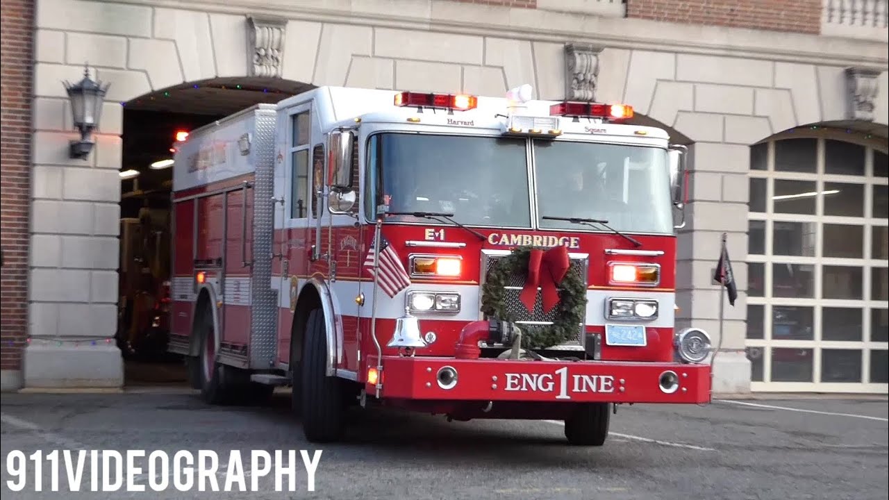 Cambridge Fire Department Engine 1 Responding - YouTube