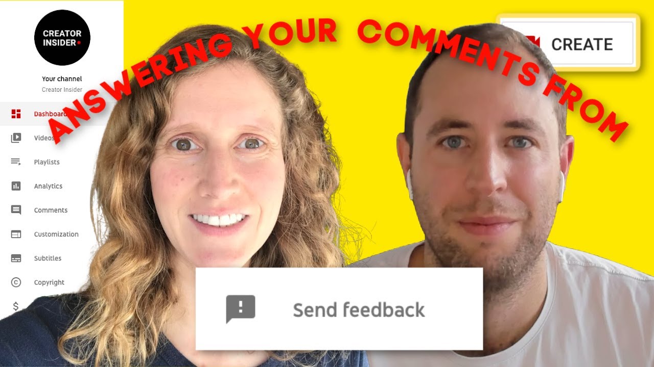 Responding To YOUR Comments From The Send Feedback Link YouTube responding-to-your-comments-from-the-send-feedback-link-youtube