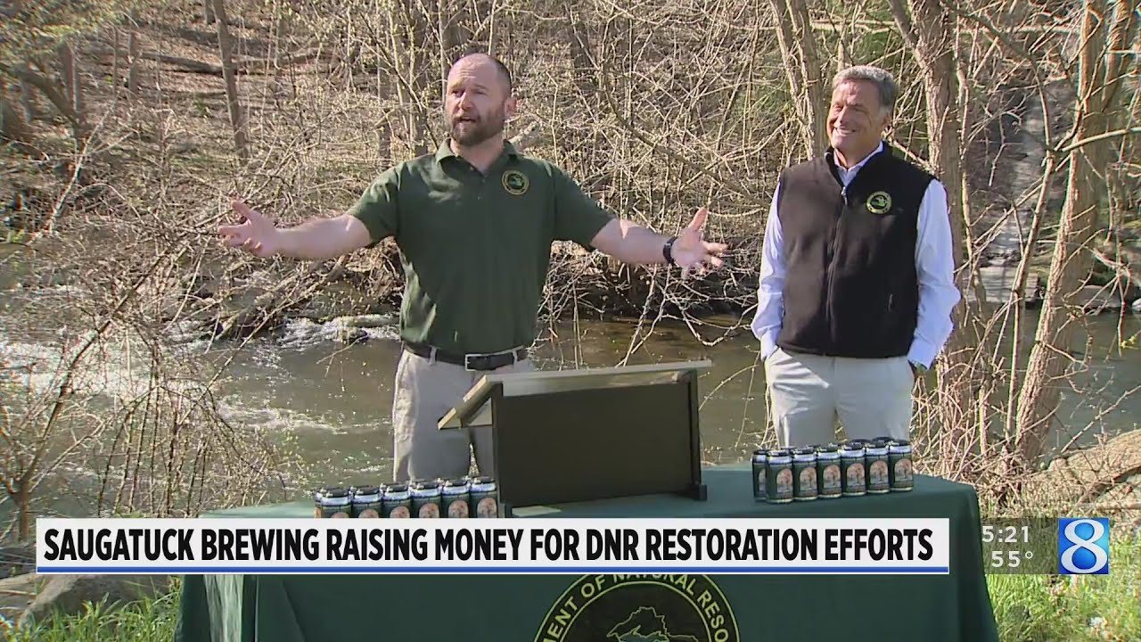 Saugatuck Brewing raising money for DNR restoration efforts - YouTube