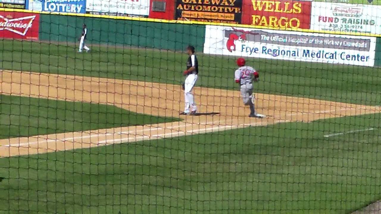 Hickory RHP David Ledbetter vs. Hagerstown C Spencer Kieboom, 5.8.14 ...