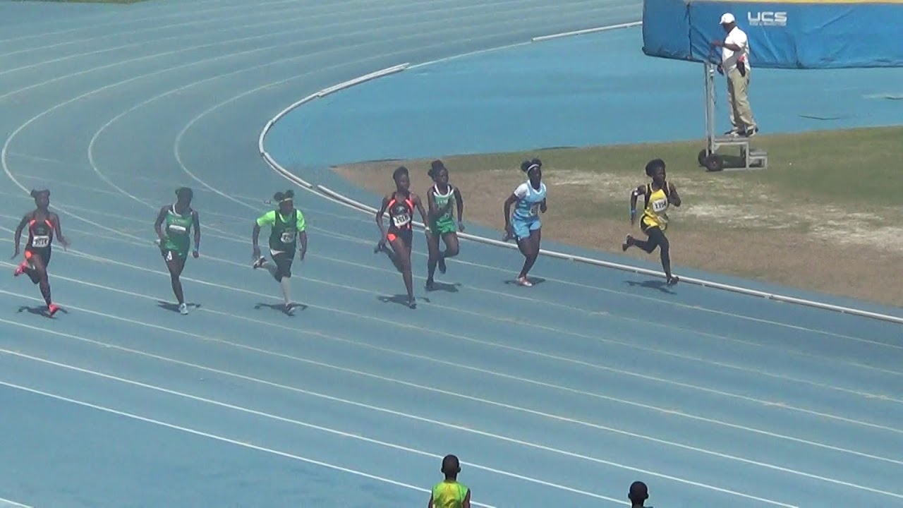 GSSSA 2020 track and field under 14 girls 100m - YouTube